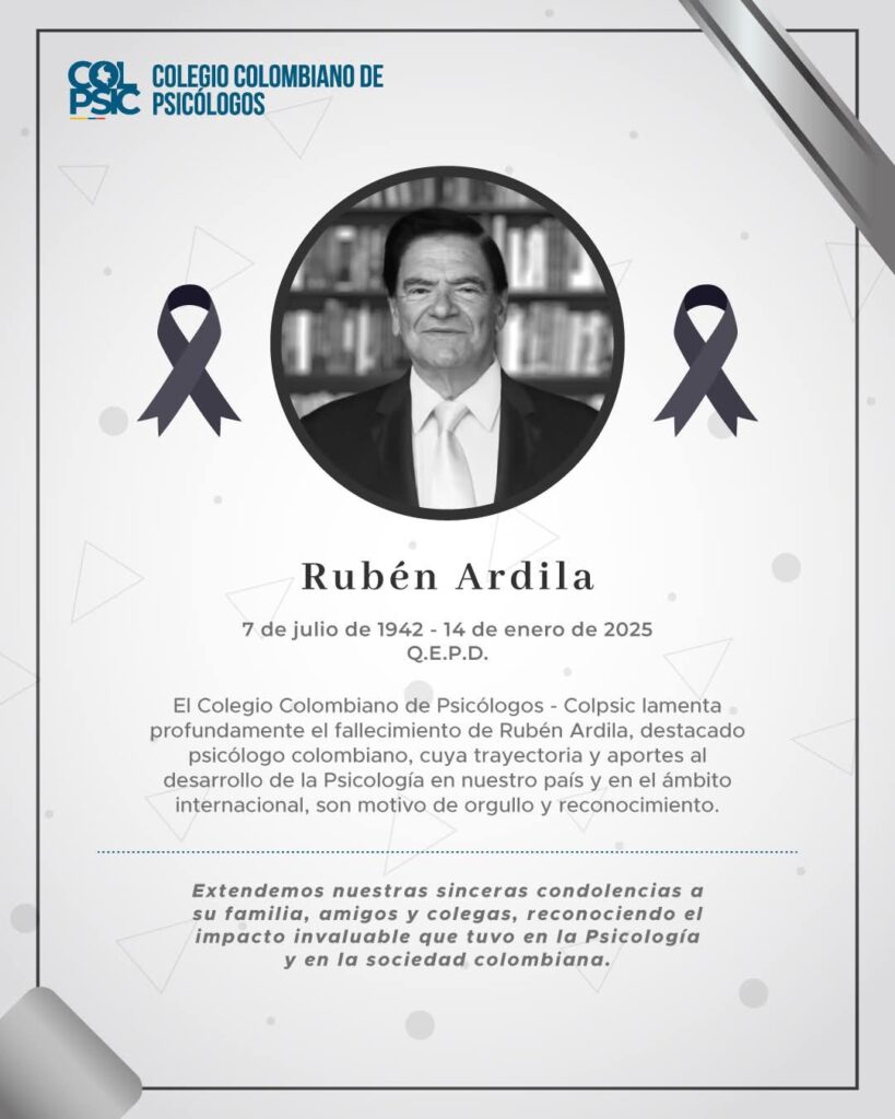 In Memoriam: Rubén Ardila (1942-2025) – ACADEMIA DE PSICOLOGÍA DE ESPAÑA